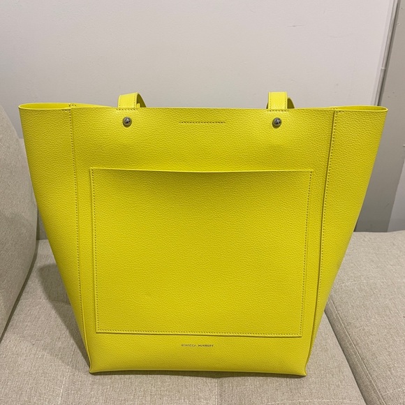 Bags | Brand New Rebecca Minkoff Neon Leather Tote | Poshmark